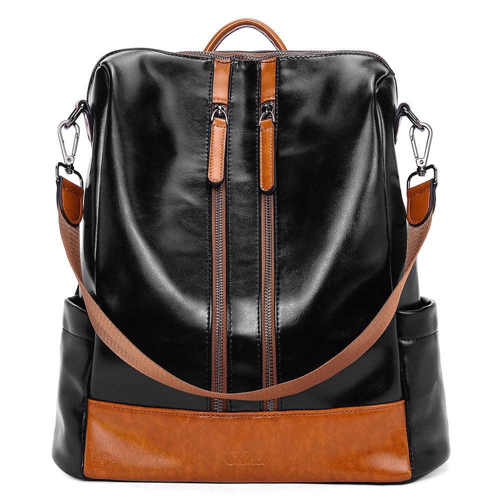 Greene Vegan Soft Leather Backpack Leather Purse For Work And Study | CLUCI