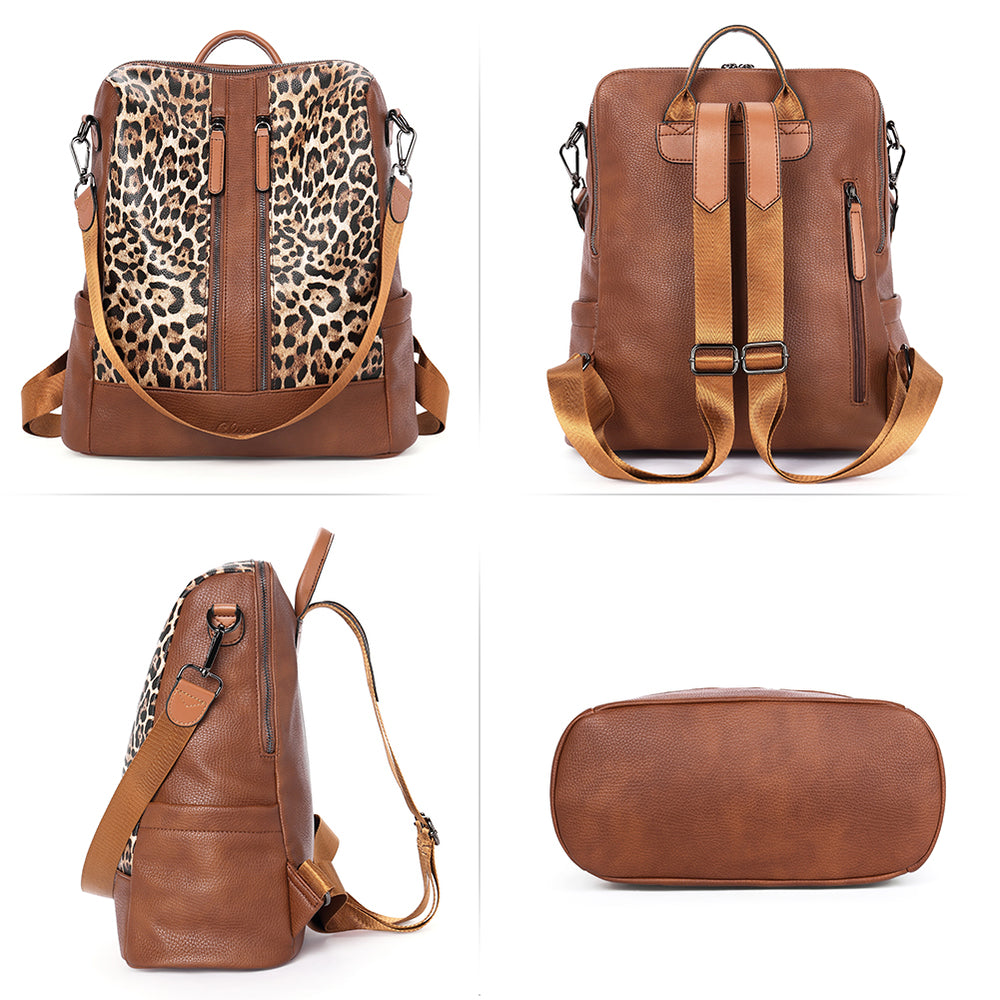 Greene Vegan Soft Leather Backpack Leather Purse For Work And Study | CLUCI